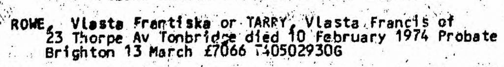 George William Tarry – The Palembang and Muntok Internees of WW2